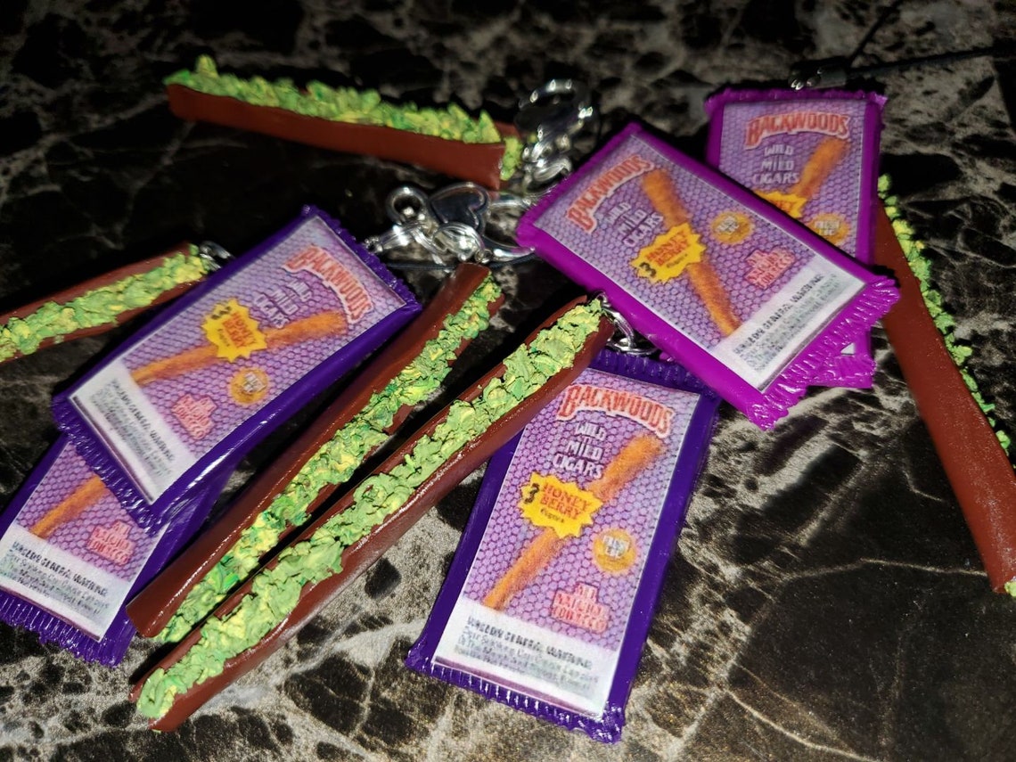 Clay Honey Berry Backwoods Blunt Weed Packet Charm | Etsy