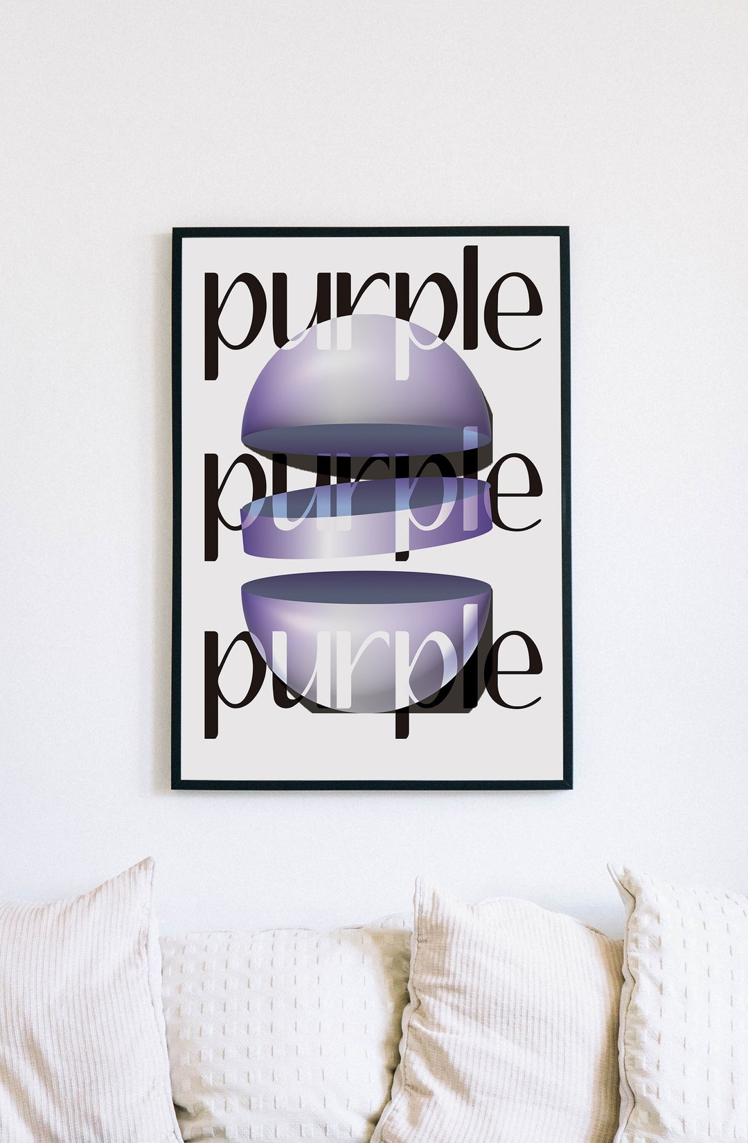 Purple Poster Purple Print Purple Wall Art Aura Poster - Etsy