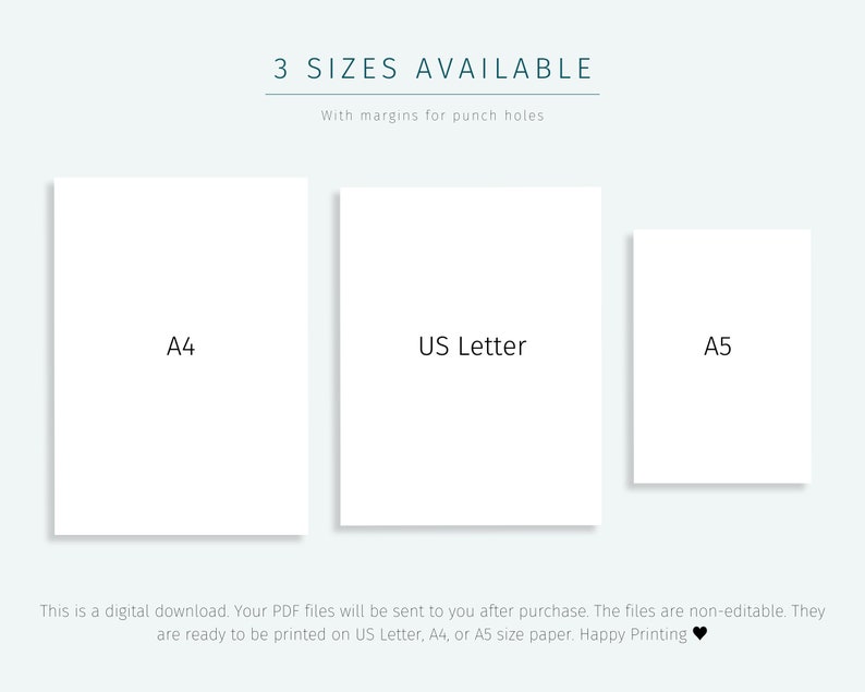 Fitness Planner Printable, Workout Planner, Exercise Tracker Digital ...