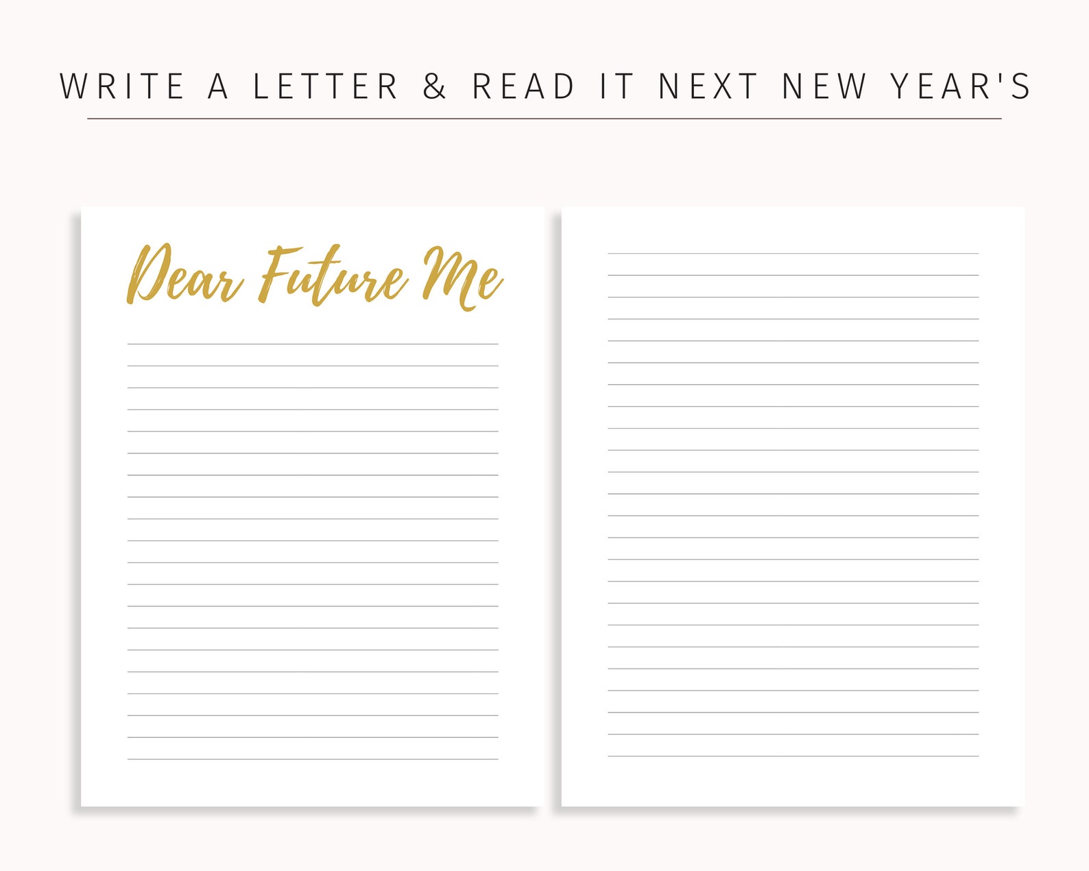 New Years Resolution Kit New Years Journal New Years Planner Printable ...