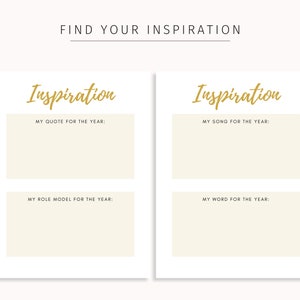New Years Resolution Kit New Years Journal New Years Planner Printable ...