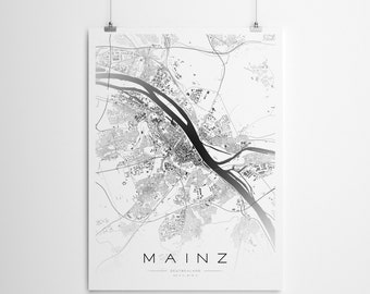 Framed Mainz Poster - Etsy