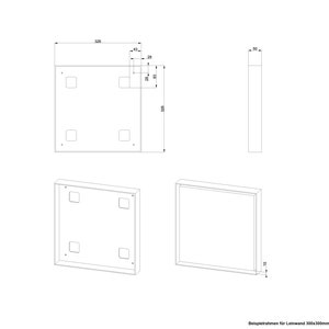 Handmade Fluorescent Acrylic Glass Frame in Many Colors for Canvases ...