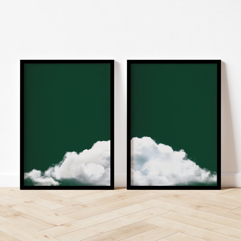 Green Abstract Poster - Etsy