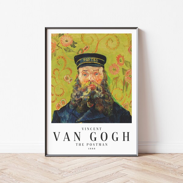 Van Gogh Postman Poster - Etsy