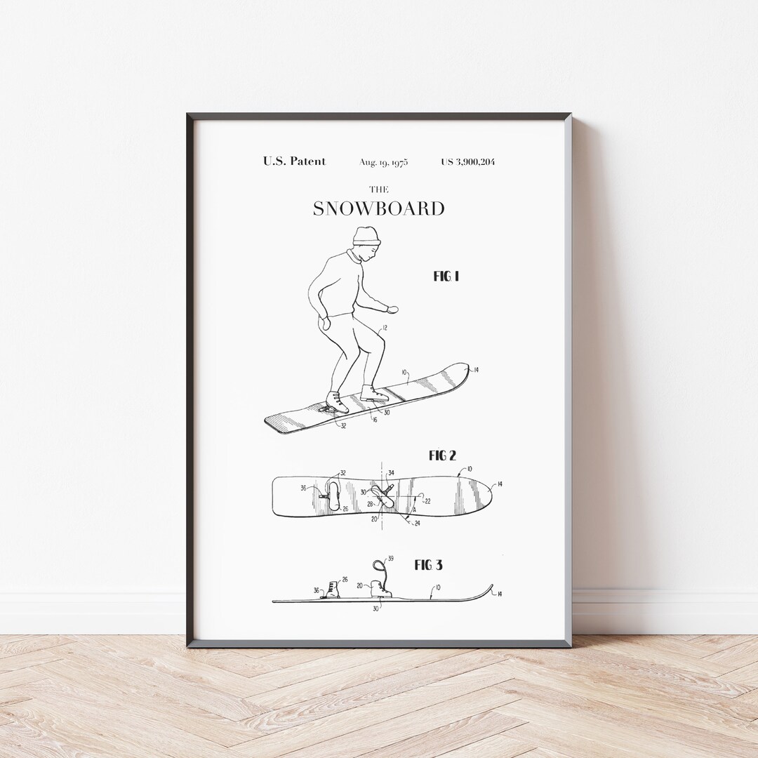 Poster Vintage Snowboard - Poster Retro - Snowboard Poster - Adventure ...