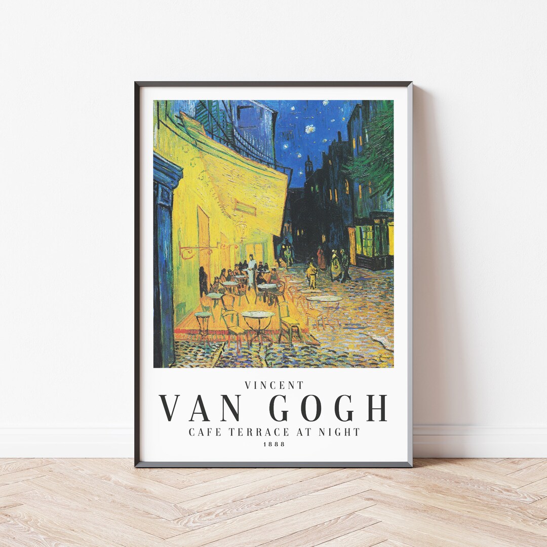 Mural Vincent Van Gogh café Terrace at Night 1888 Premium Art Print ...