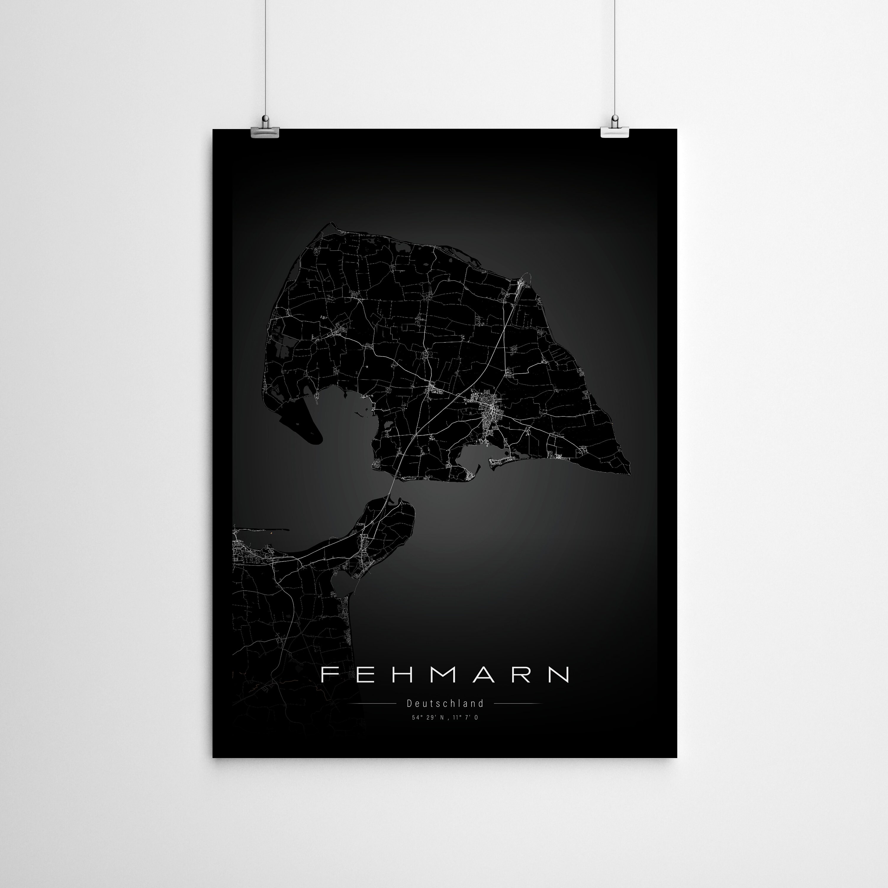 Fehmarn Island Poster/island Map. Personalized Poster I - Etsy UK