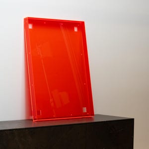 Handmade Fluorescent Acrylic Glass Frame in Red for Canvases High ...