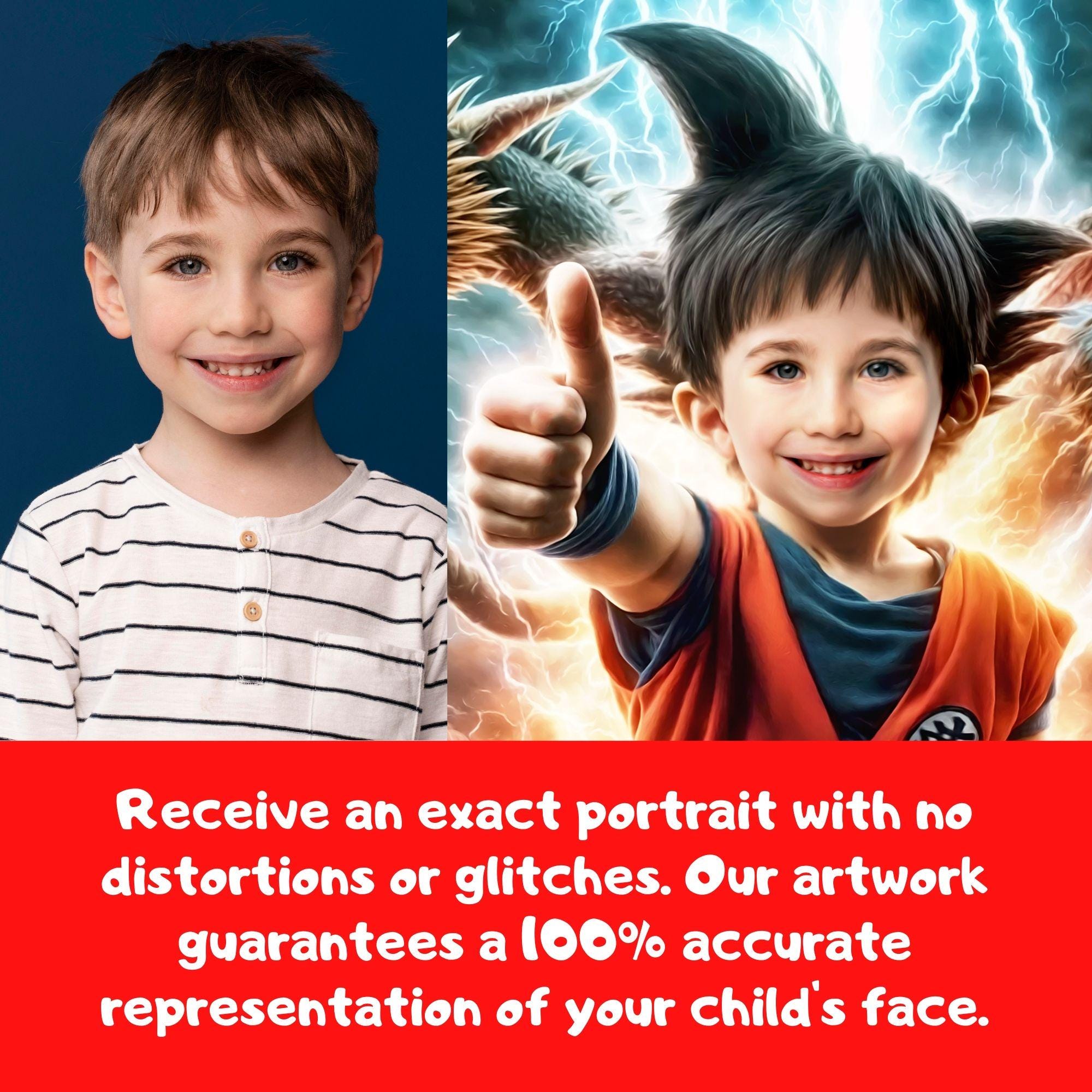 Custom Realistic AI Portrait Art From Photo: Transform Your Child Into ...