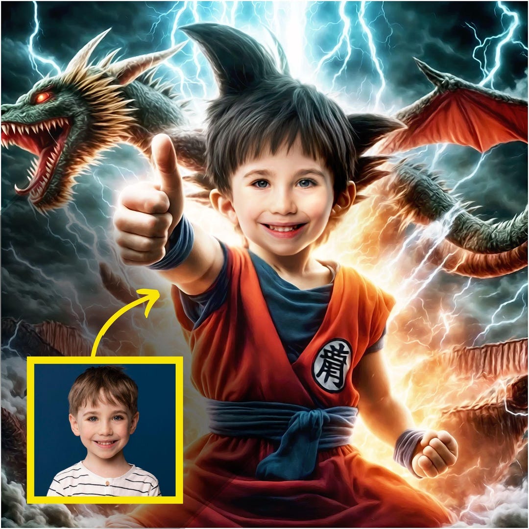 Custom Realistic AI Portrait Art From Photo: Transform Your Child Into ...