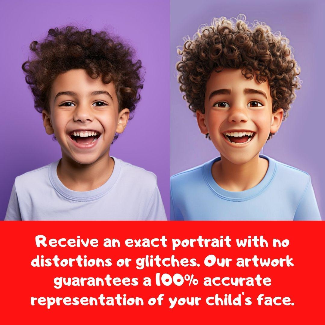 Realistic Cartoon Portrait - Custom Animated Character, Unique Toon ...