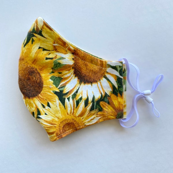 Sunflower Face Mask - Etsy