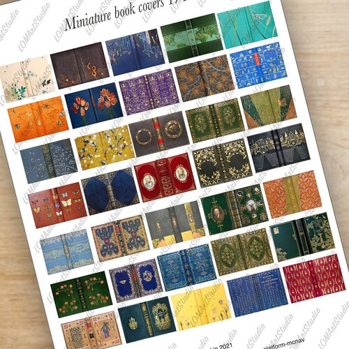 Downloadable Vintage 35 Book Covers Set. Antique Printable - Etsy