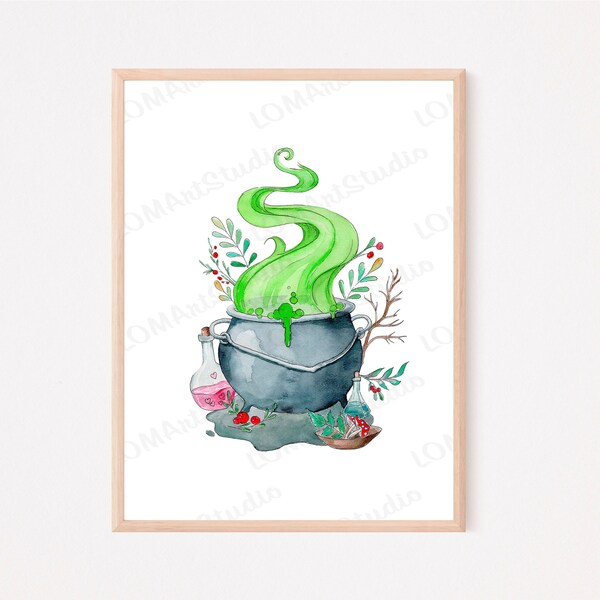 Cauldron Wall Poster - Etsy