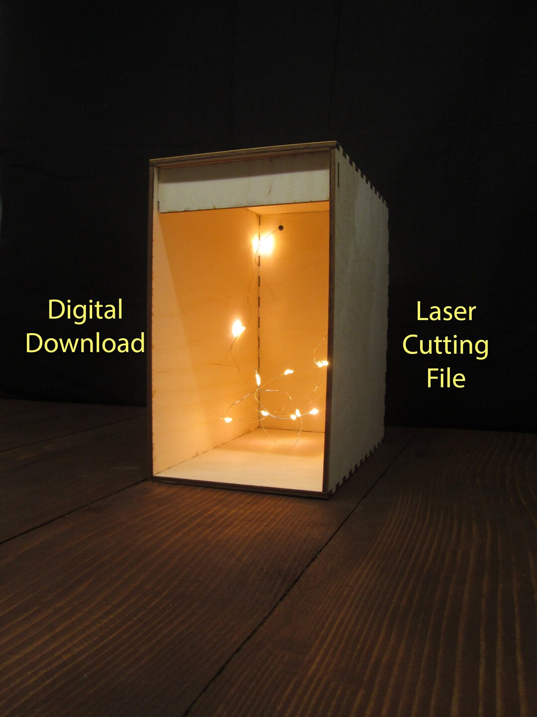 Book Nook Box With Partition, Digital Download DFX DIY, Laser Cutting ...