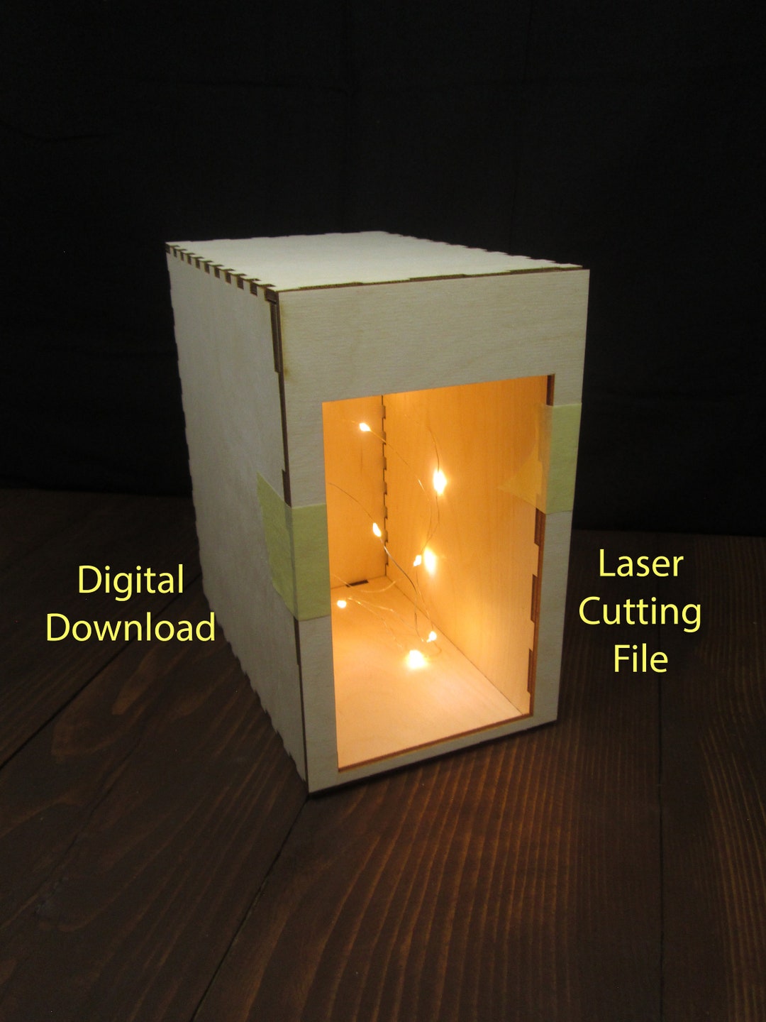 Book Nook Box With Double Wall, Digital Download DFX DIY, Laser Cutting ...