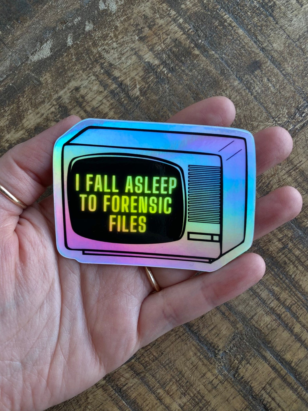 Holographic Forensic Files, True Crime Sticker, Crime Junkie, SSDGM ...