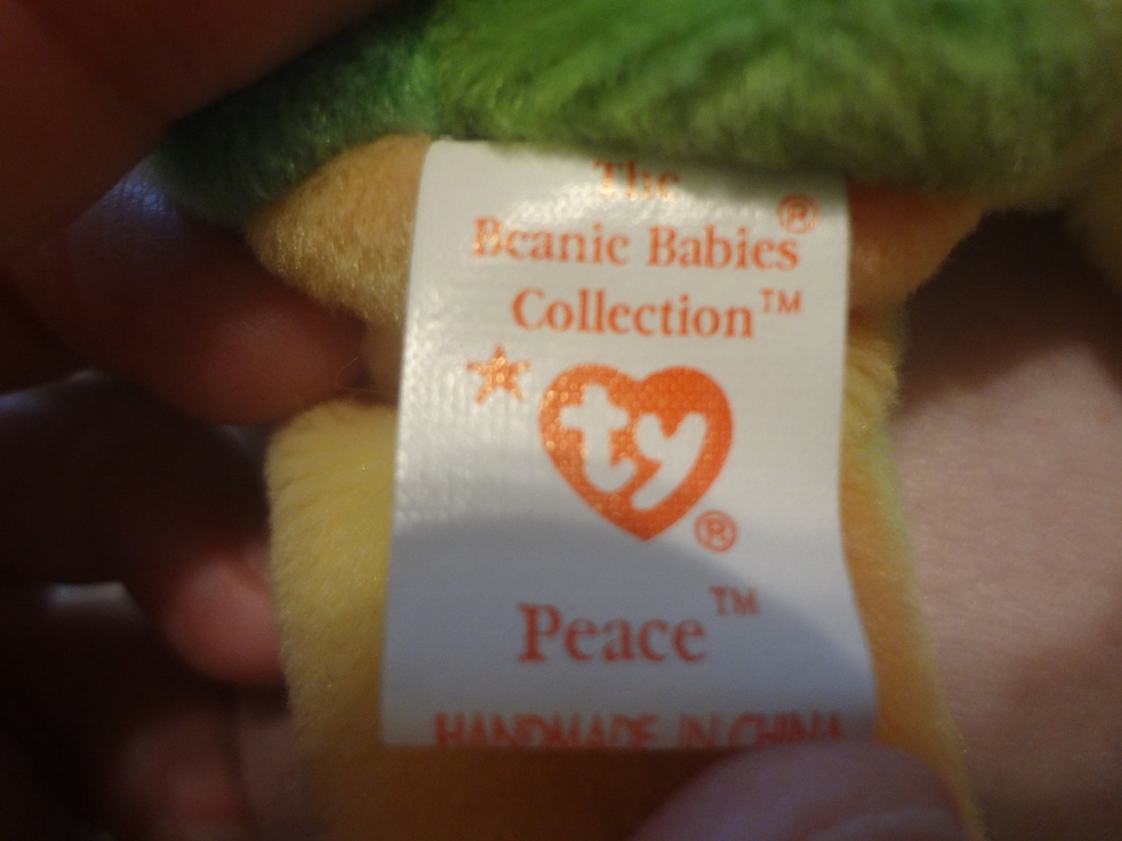 Rare Beanie Babies Peace Bear - Etsy