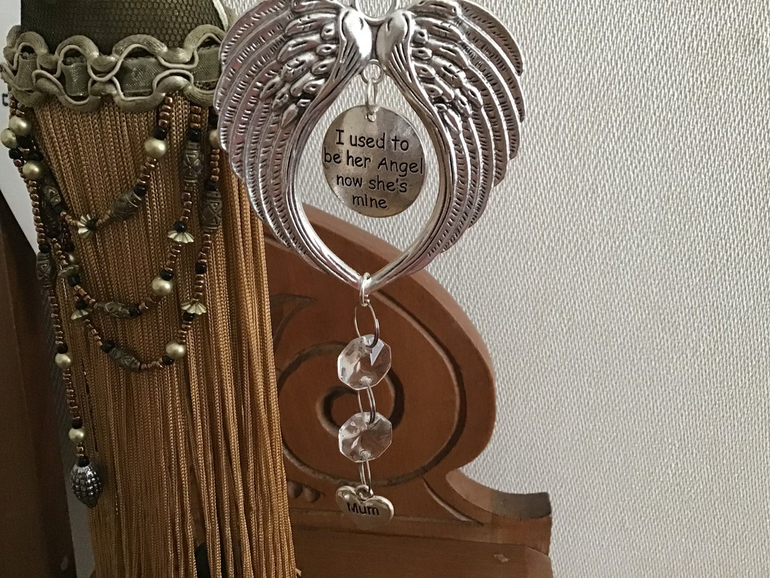 Adorno conmemorativo para mamá con alas de ángel: Regalo de recuerdo en ...