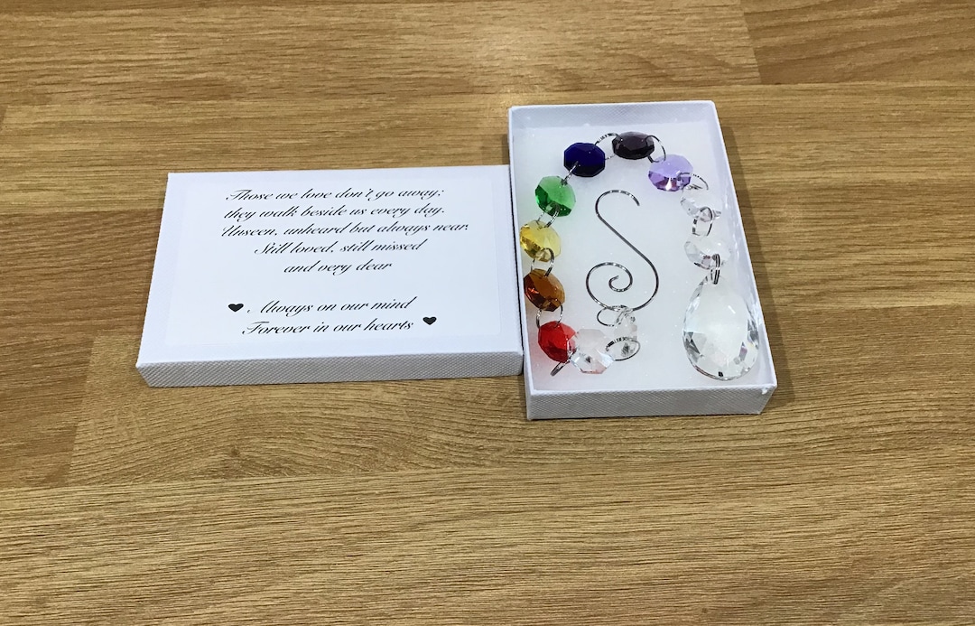 Memorial Loss Rainbow Sun Catcher in Loving Memory those We Love Dont ...