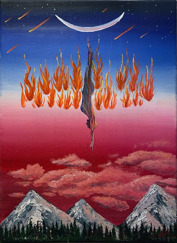 Pintura Surrealista Impresión Artística De Pintura Surrealista: