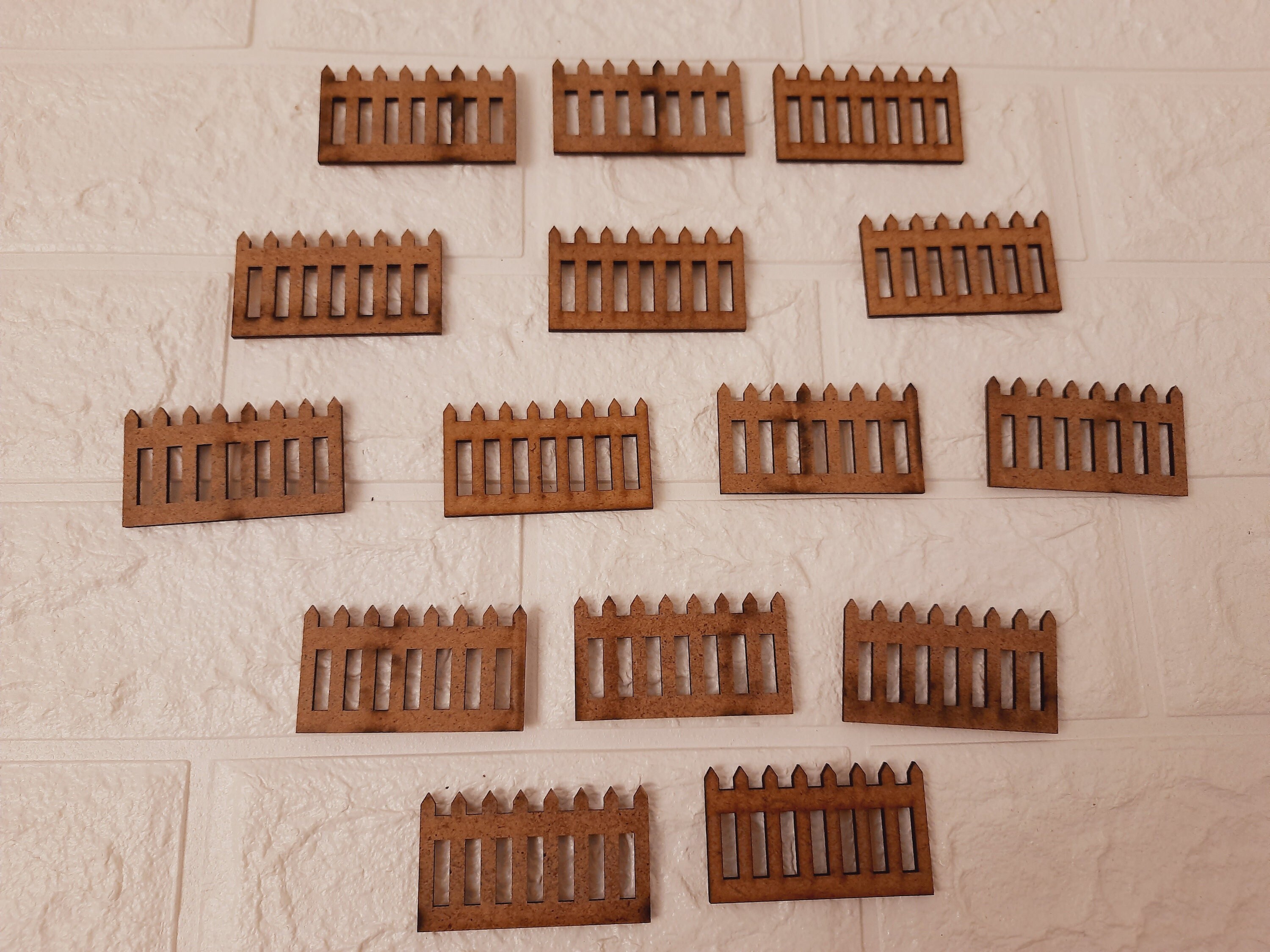 Wood Size 6,5 cm X 3,5 cm Mdf objects hedge 100 pieces of Mdf laser cut ...