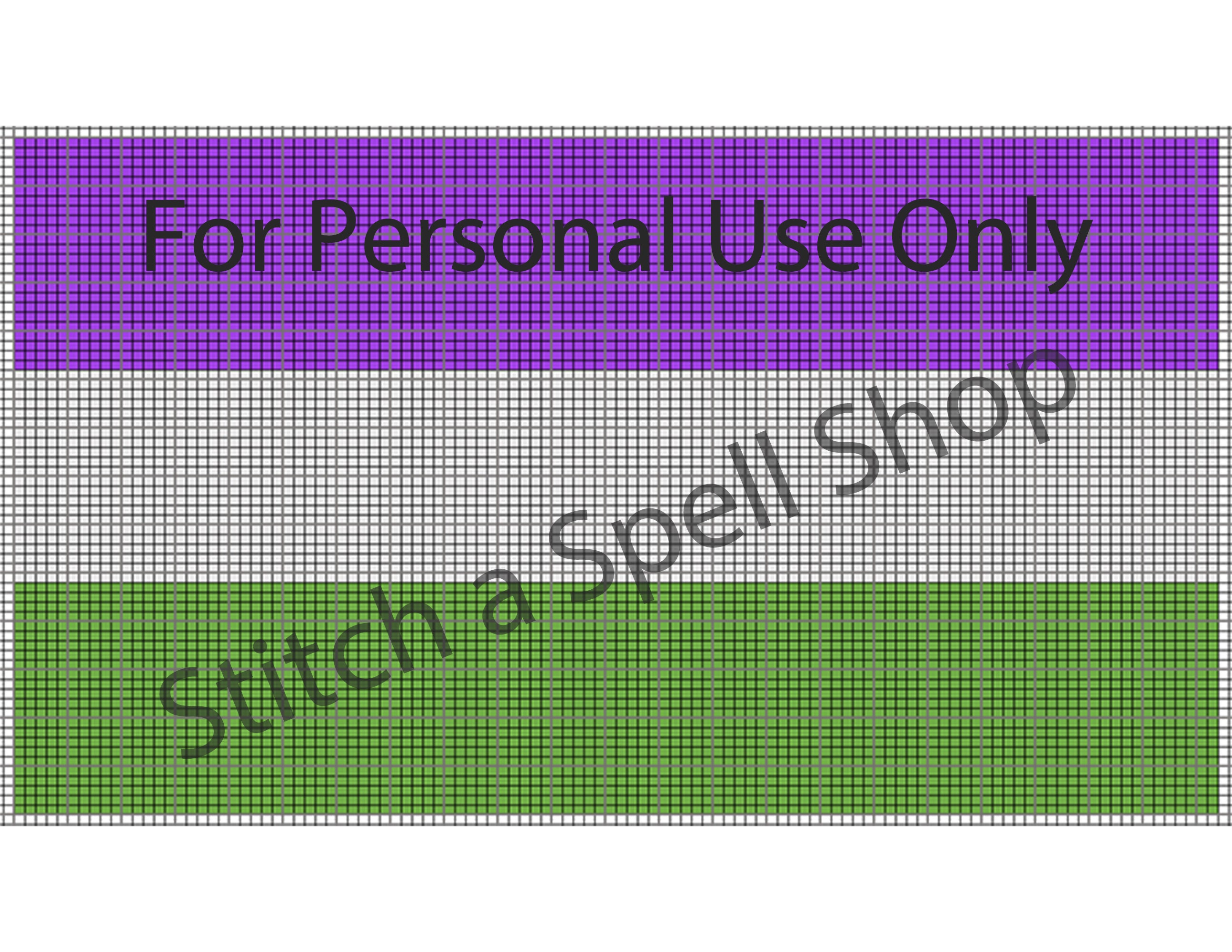 Genderqueer Pride Flag Digital Cross Stitch Pattern - Etsy