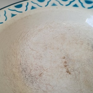 1/2 Vintage Enamel Plate EMO Celje, Made in Yugoslavia / Rustic Enamel ...