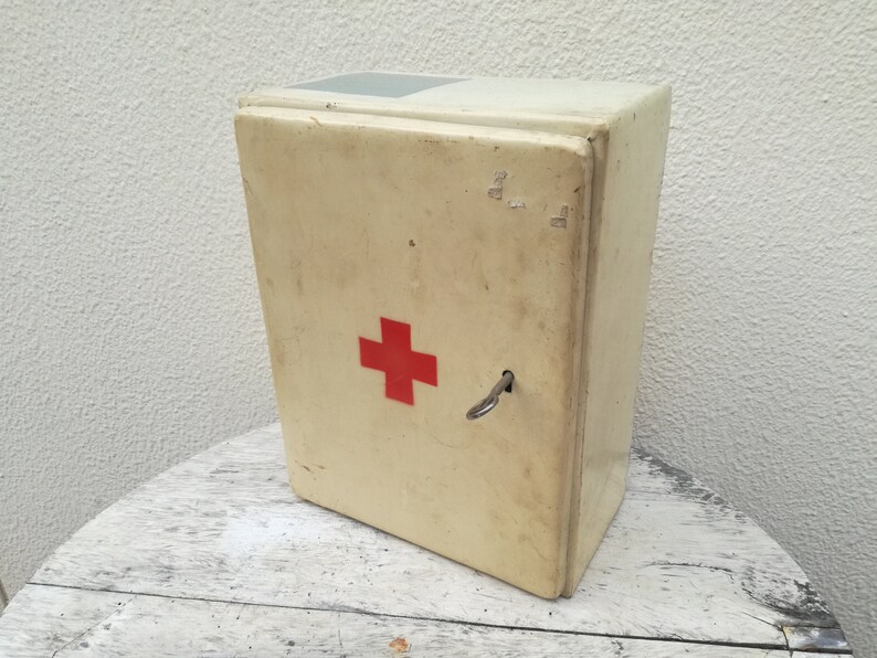 Vintage First Aid Box, Made in Yugoslavia / 1980s Industrial First Aid ...