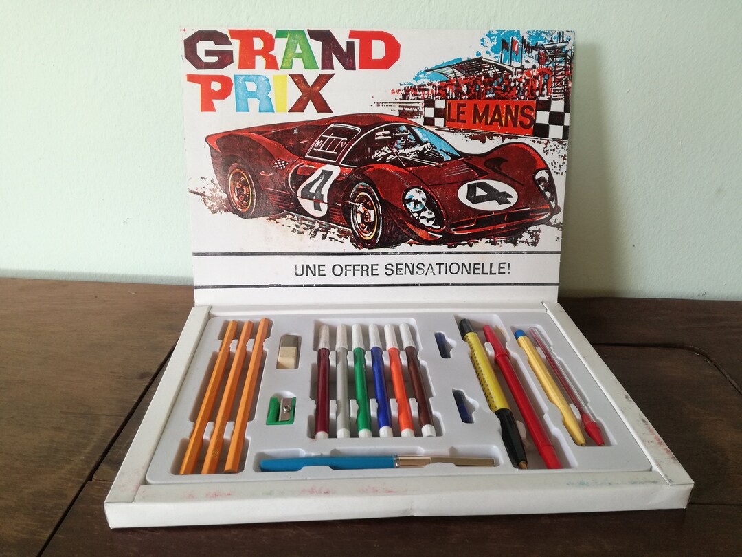 1960s Penrex Pencil and Marker Set / Ferrari 330 P4 Le Mans Car ...