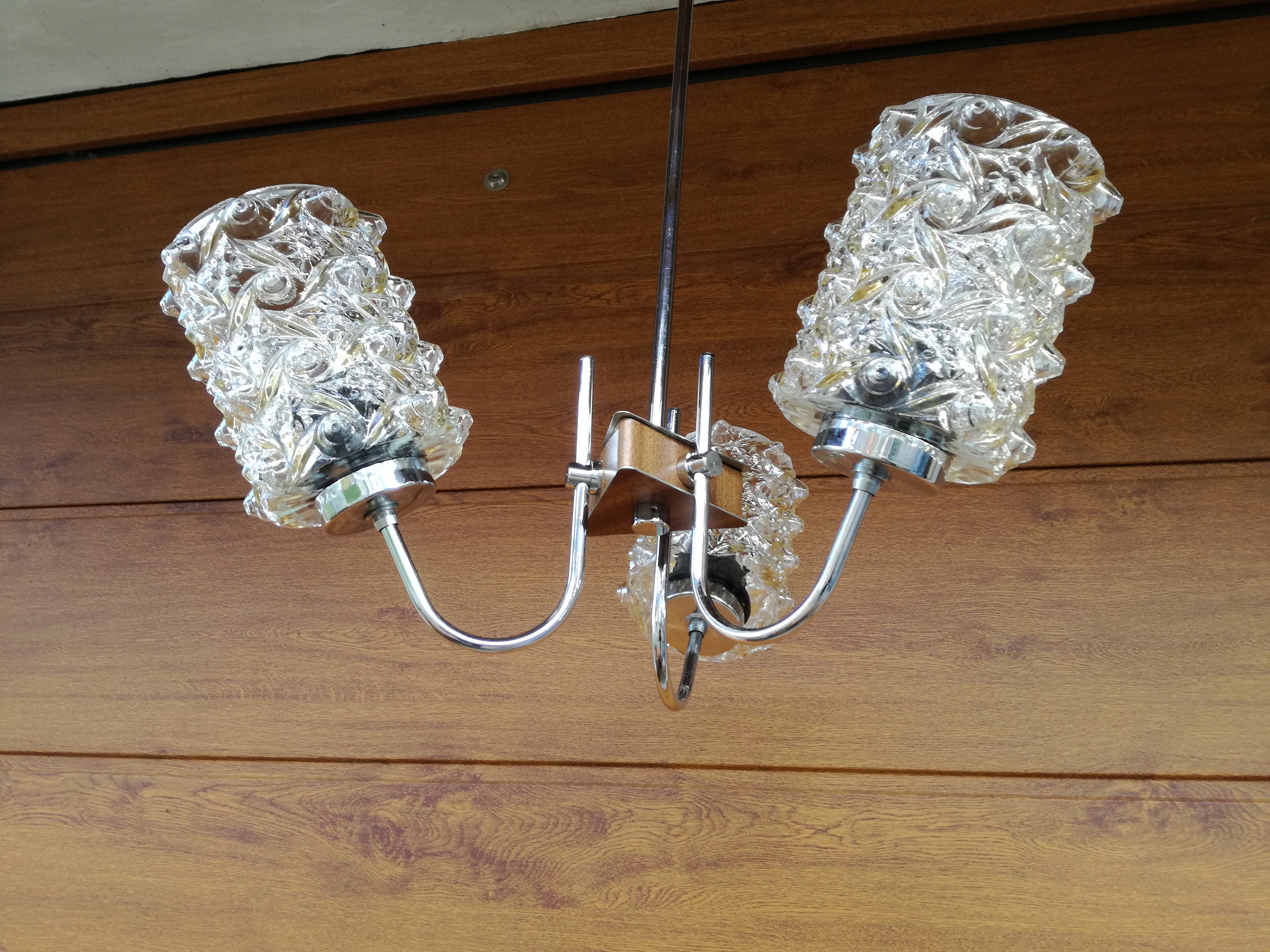 1970s Mid Century Modern Pendant Lamp, Made in Yugoslavia / Vintage 70s ...