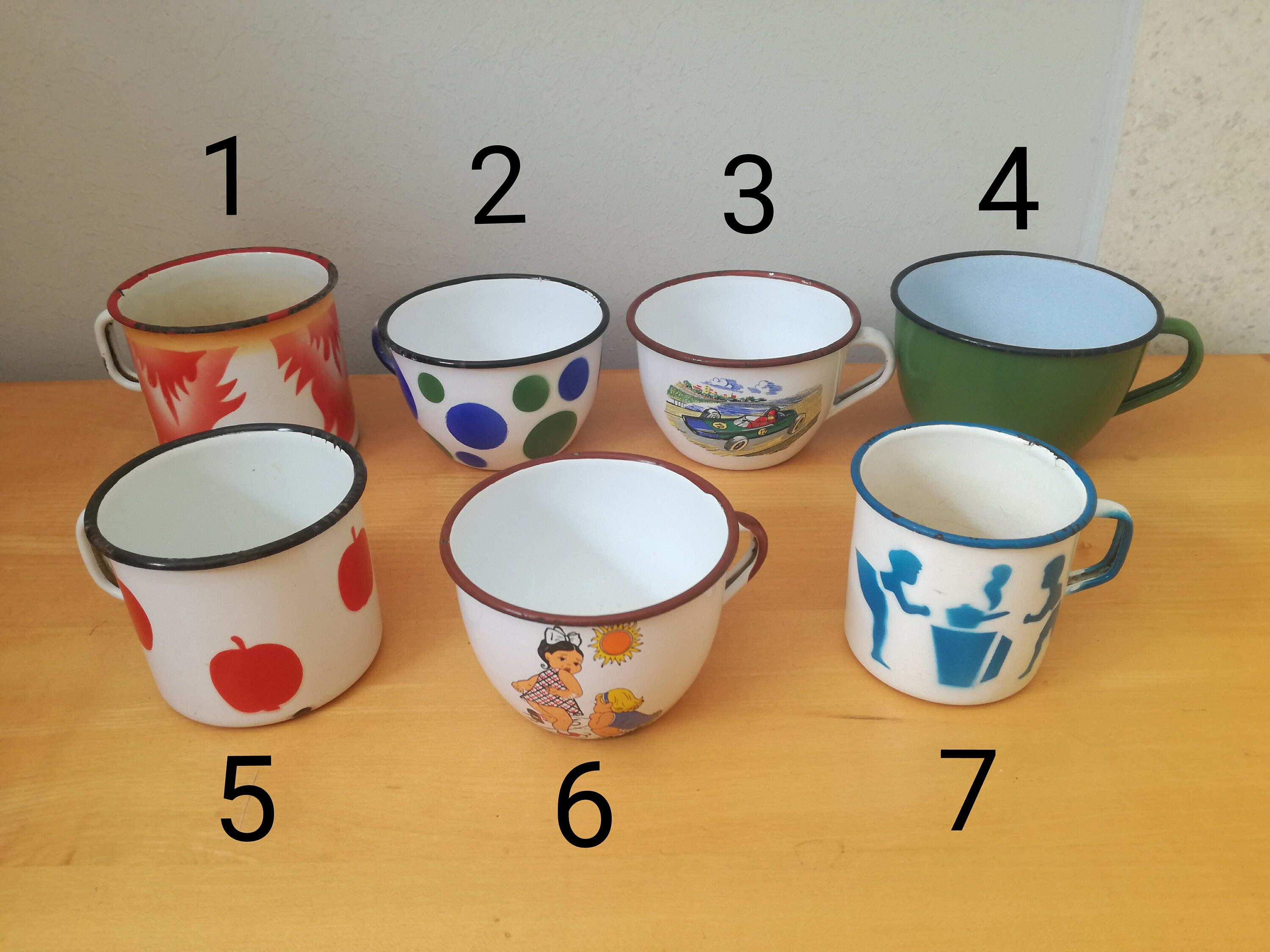 Vintage Enamel Cup / Vintage Enamelware Made in Yugoslavia / Rustic ...