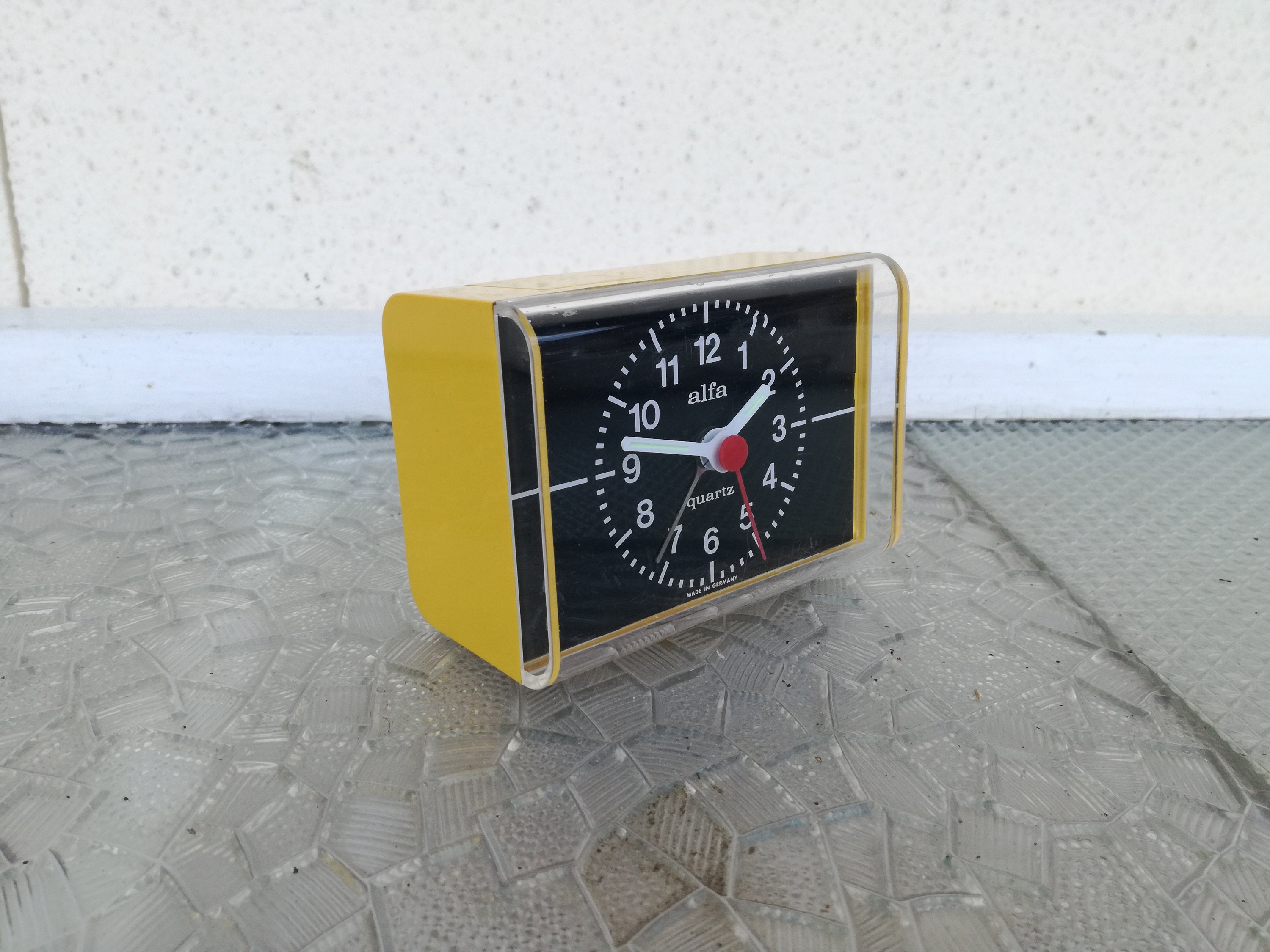 70s Alarm Clock, Made in Germany / 1970s Alfa Space Age Clock / Vintage ...