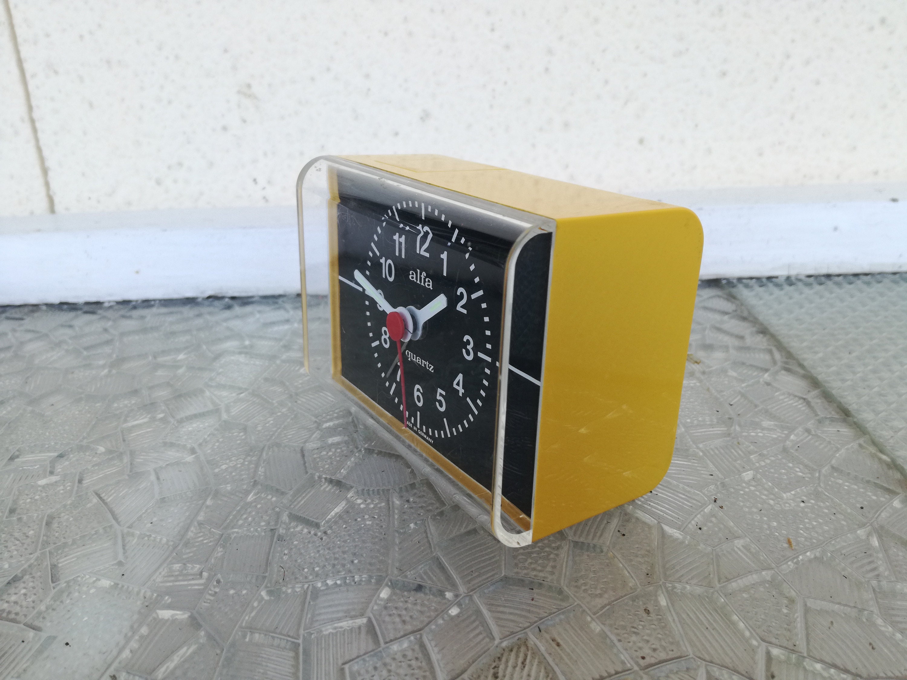70s Alarm Clock, Made in Germany / 1970s Alfa Space Age Clock / Vintage ...