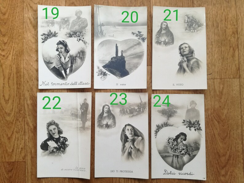 1940s Italy Postcards / WWII Military Postcards / WW2 - Etsy