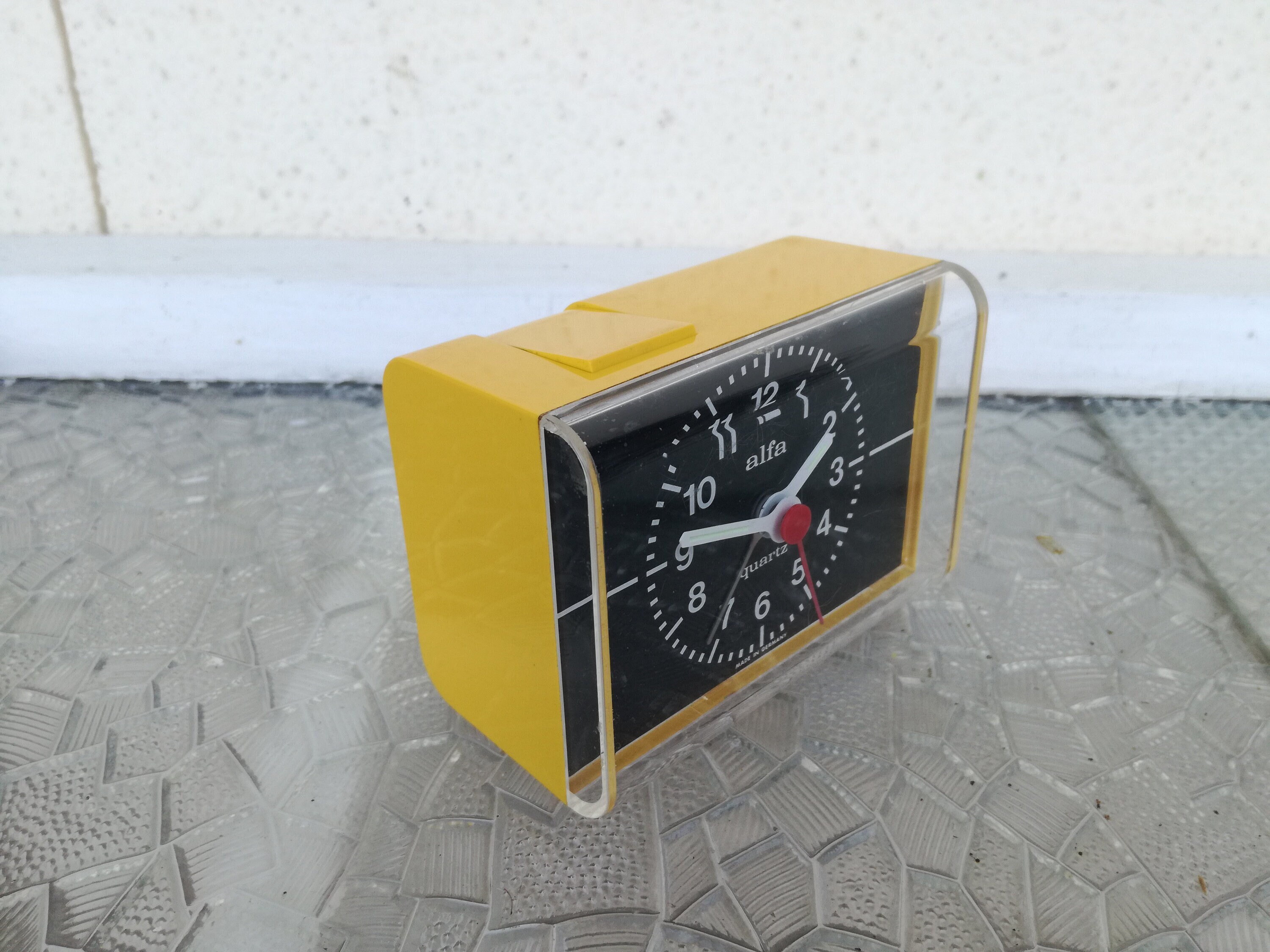 70s Alarm Clock, Made in Germany / 1970s Alfa Space Age Clock / Vintage ...