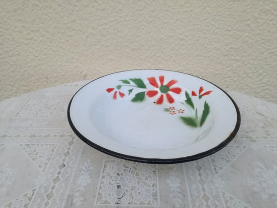 1960s Enameled Plate EMO Celje / Vintage Enamel Plate Made in | Etsy