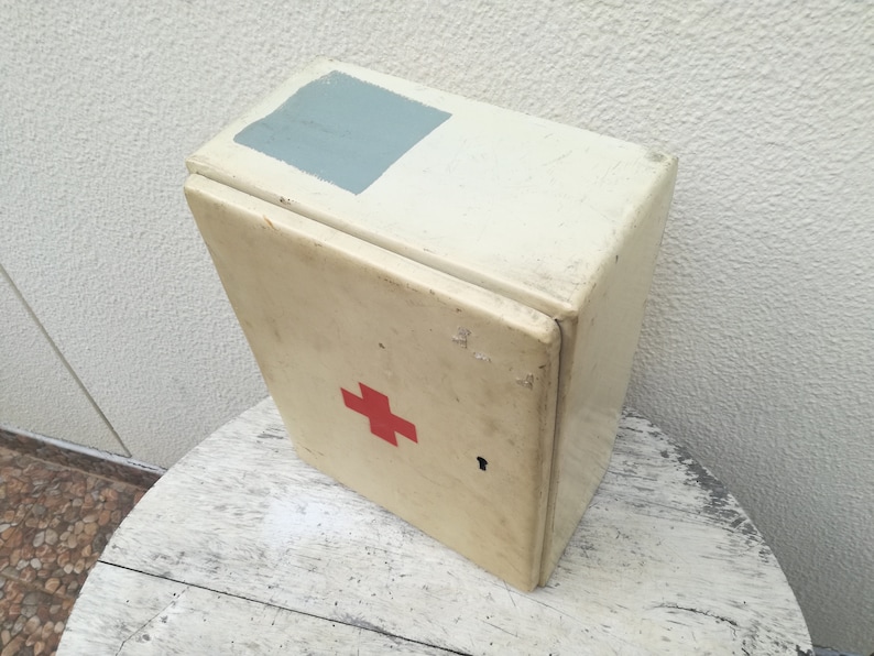 Vintage First Aid Box, Made in Yugoslavia / 1980s Industrial First Aid ...