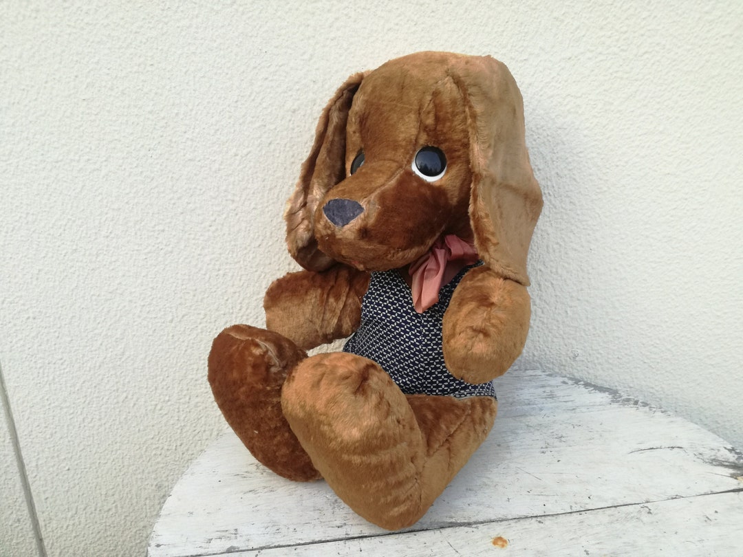 Vintage Plush Puppy / Vintage Stuffed Toy Dog / Vintage Dog Plushie - Etsy