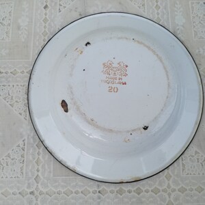 1960s Enameled Plate EMO Celje / Vintage Enamel Plate, Made in ...