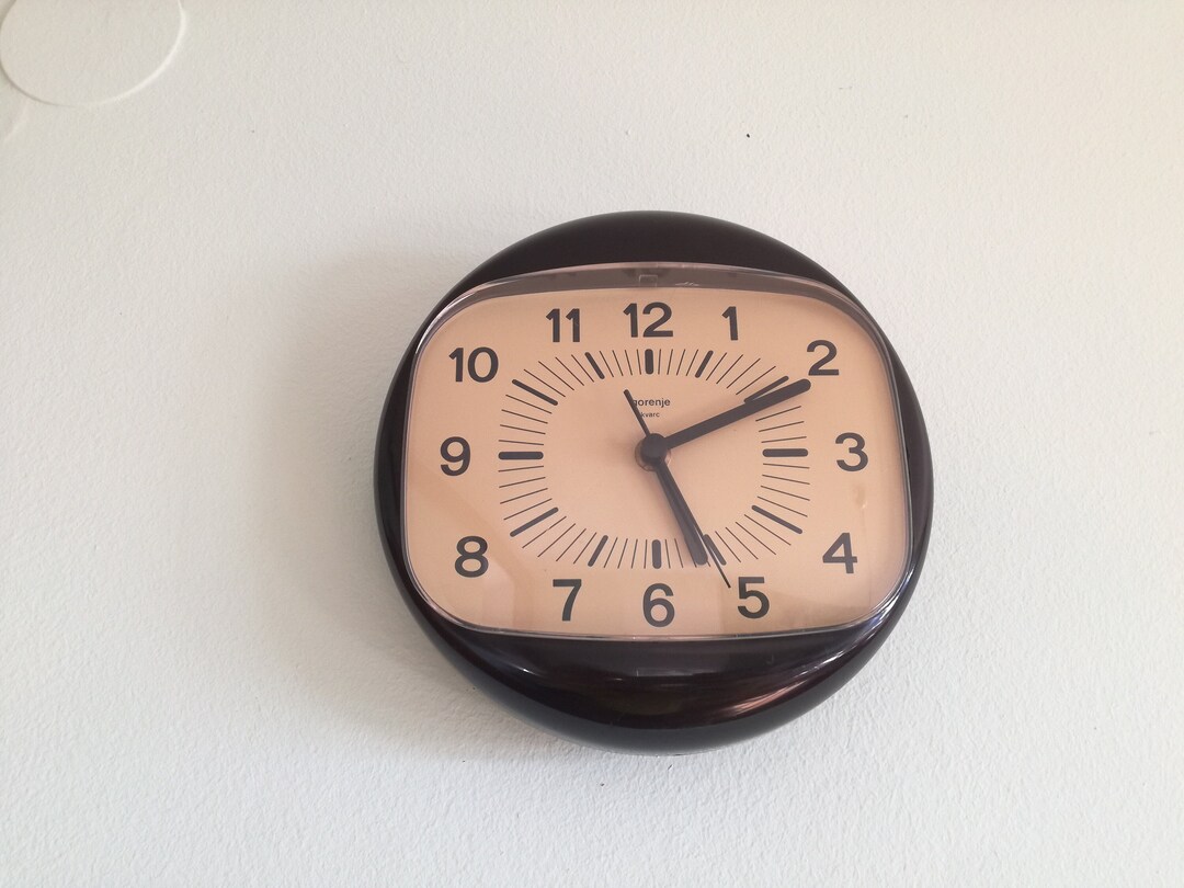 Space Age Capsule Wall Clock Gorenje Yugoslavia / 70s Bubble Clock ...