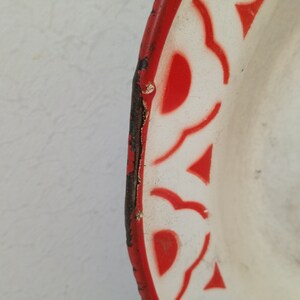 1/2 Vintage Enamel Plate EMO Celje, Made in Yugoslavia / Rustic Enamel ...