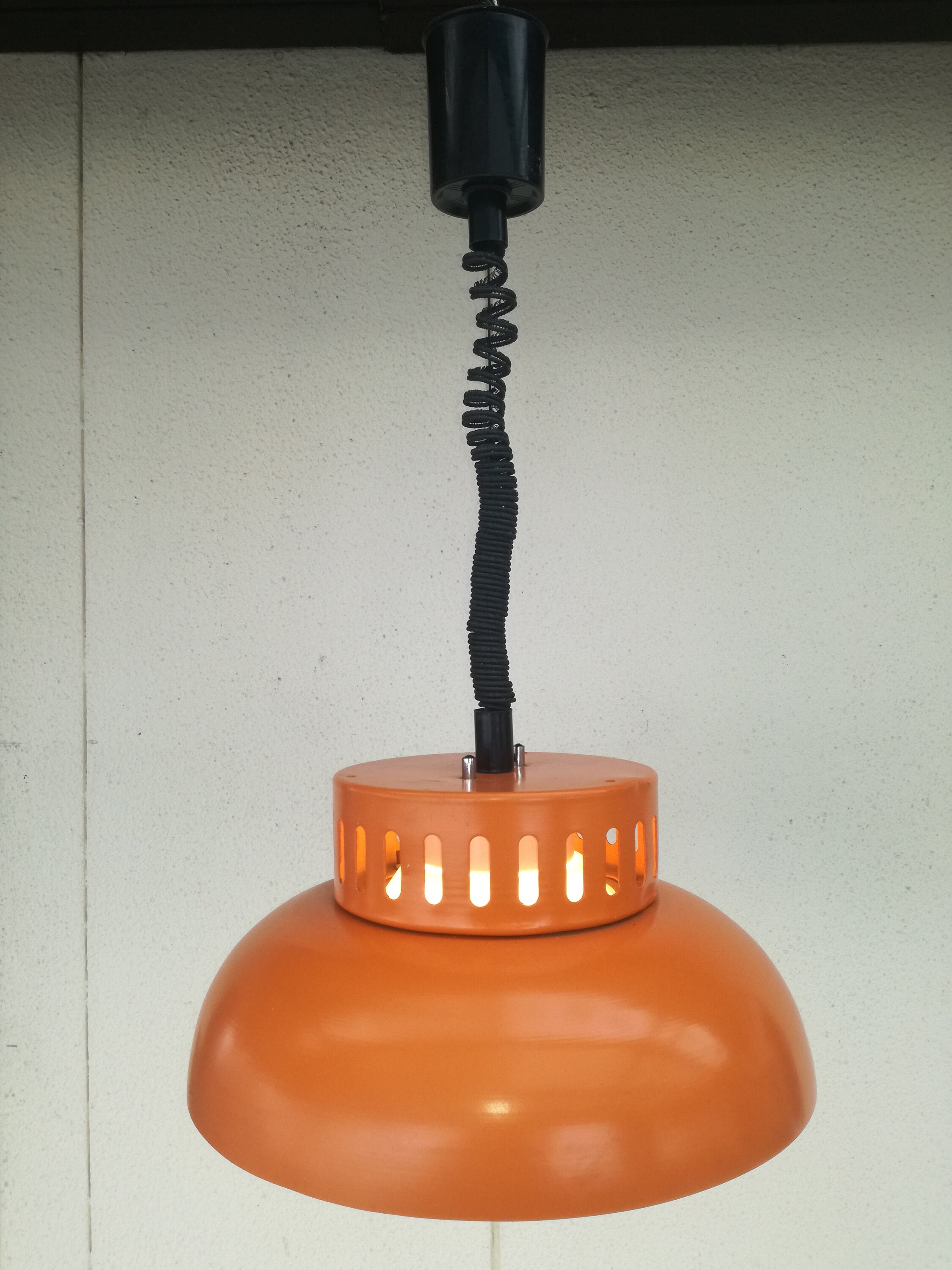 1970s UFO Space Age Pendant Lamp, Sijaj Hrastnik, Made in Yugoslavia ...