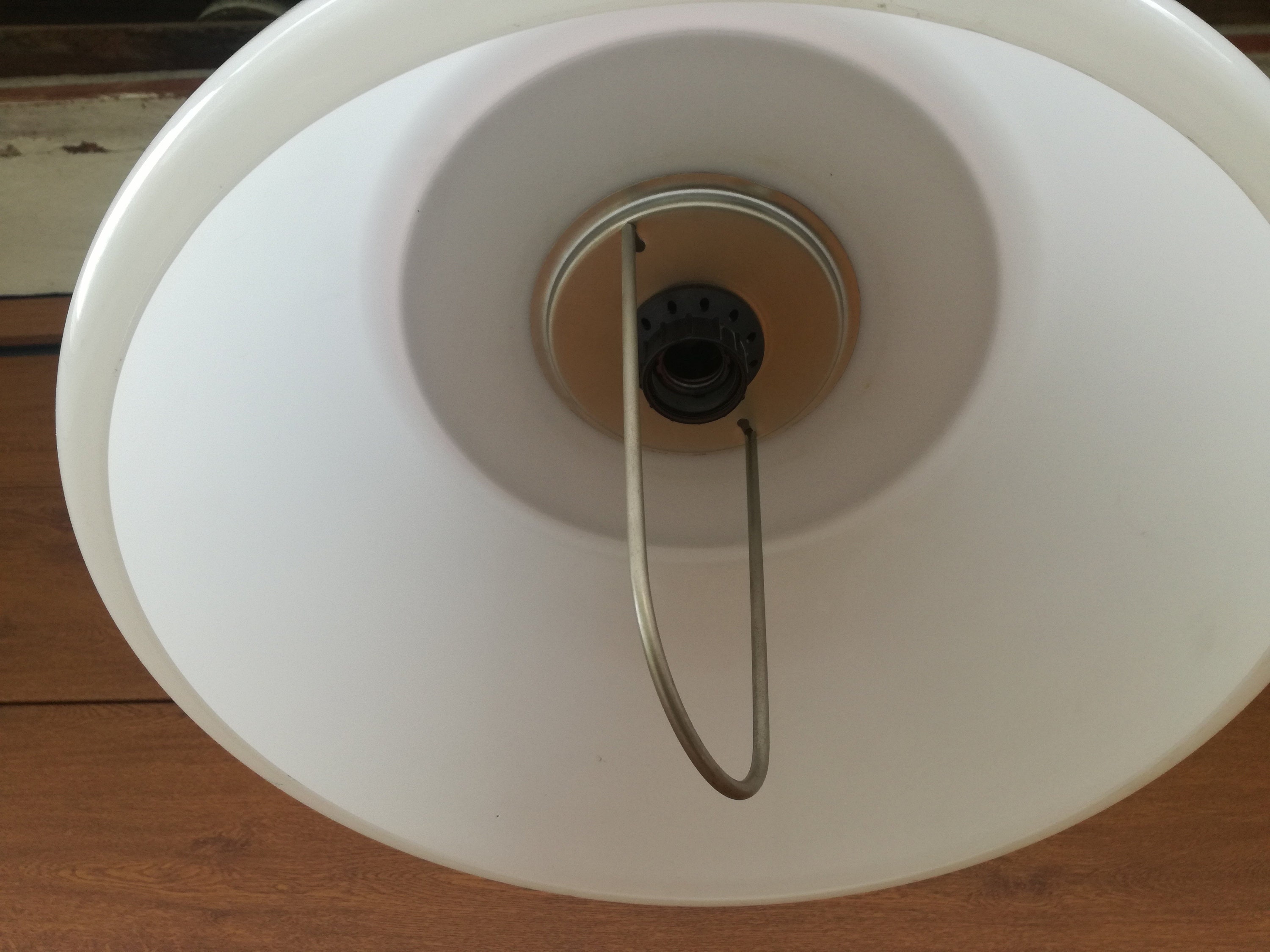 1970s Pendant Lamp / Vintage 70s Red and White Ceiling Lamp / Mid ...