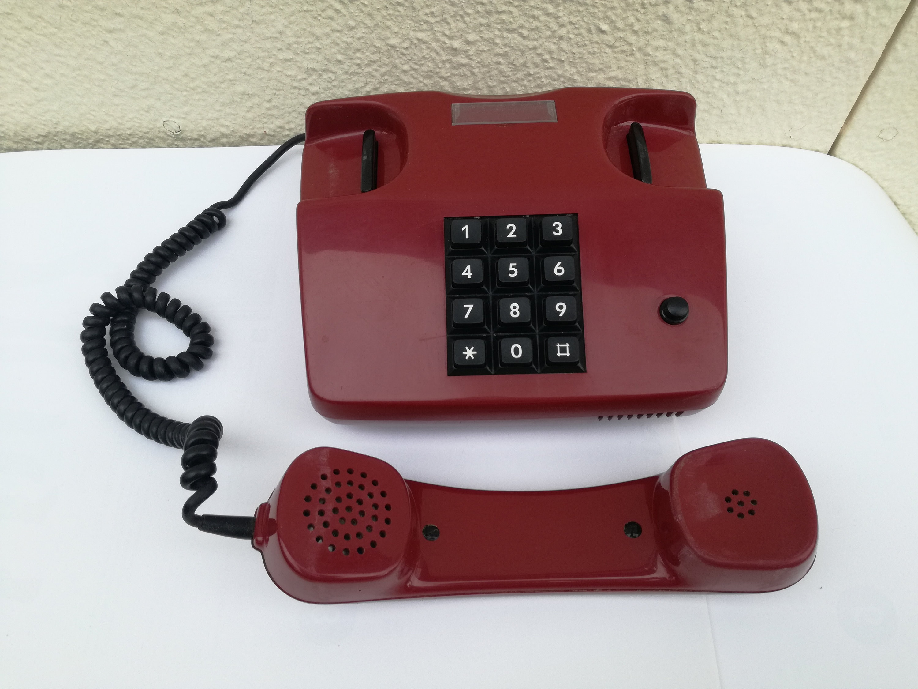 80s Siemens Telephone / Vintage 1980s Red Telephone / Red Mid-century ...
