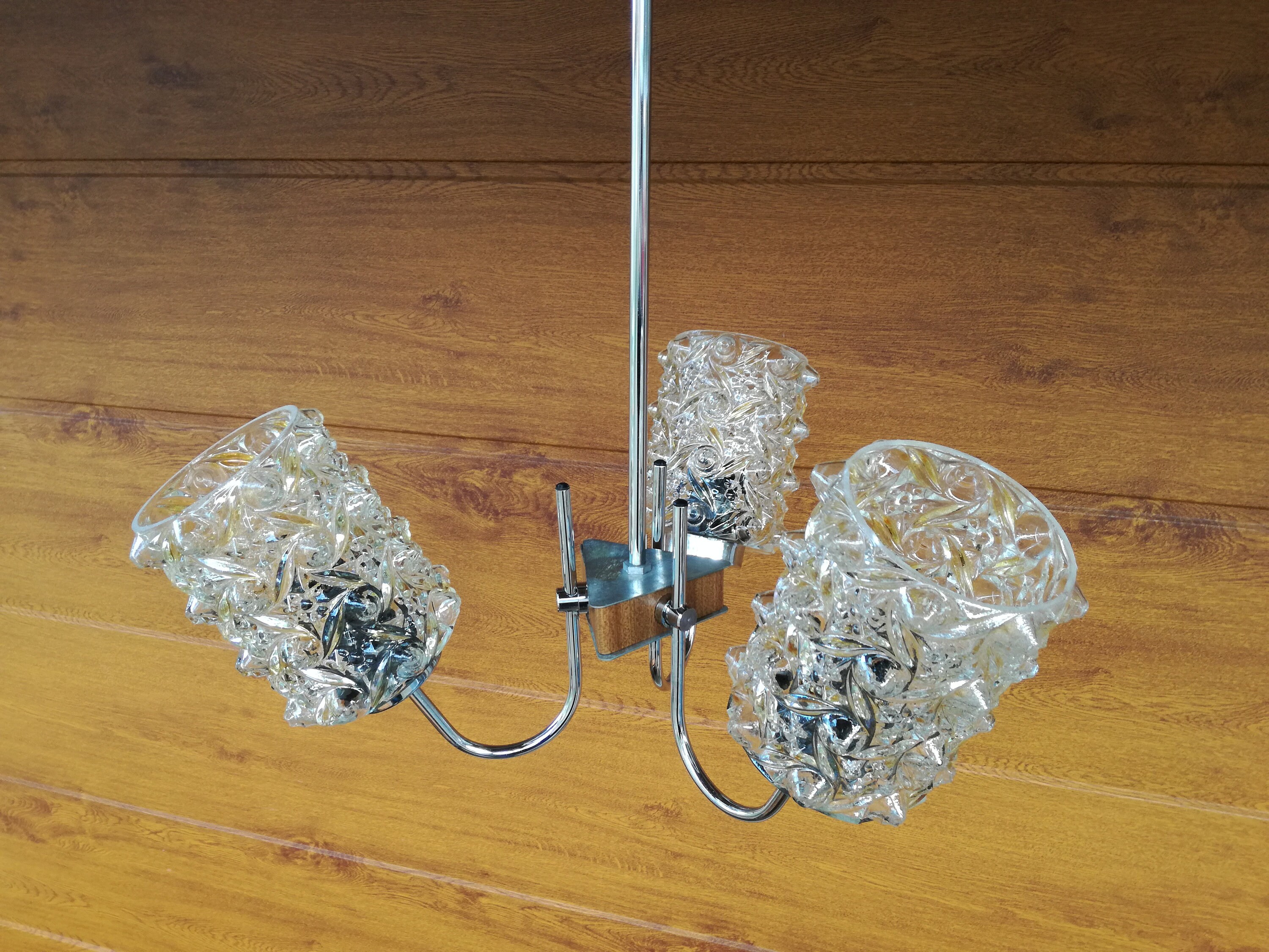 1970s Mid Century Modern Pendant Lamp, Made in Yugoslavia / Vintage 70s ...