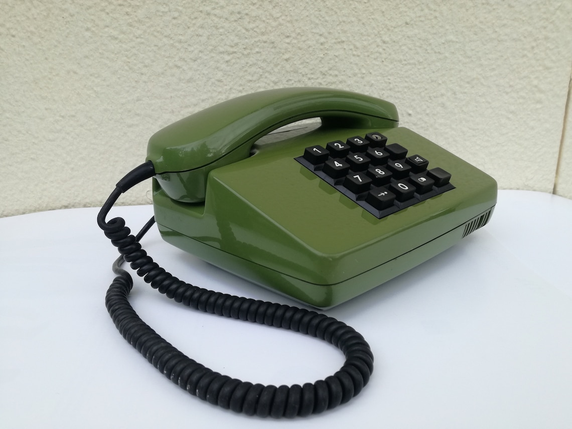 80s Siemens Telephone / Vintage 1980s Green Telephone / Green - Etsy