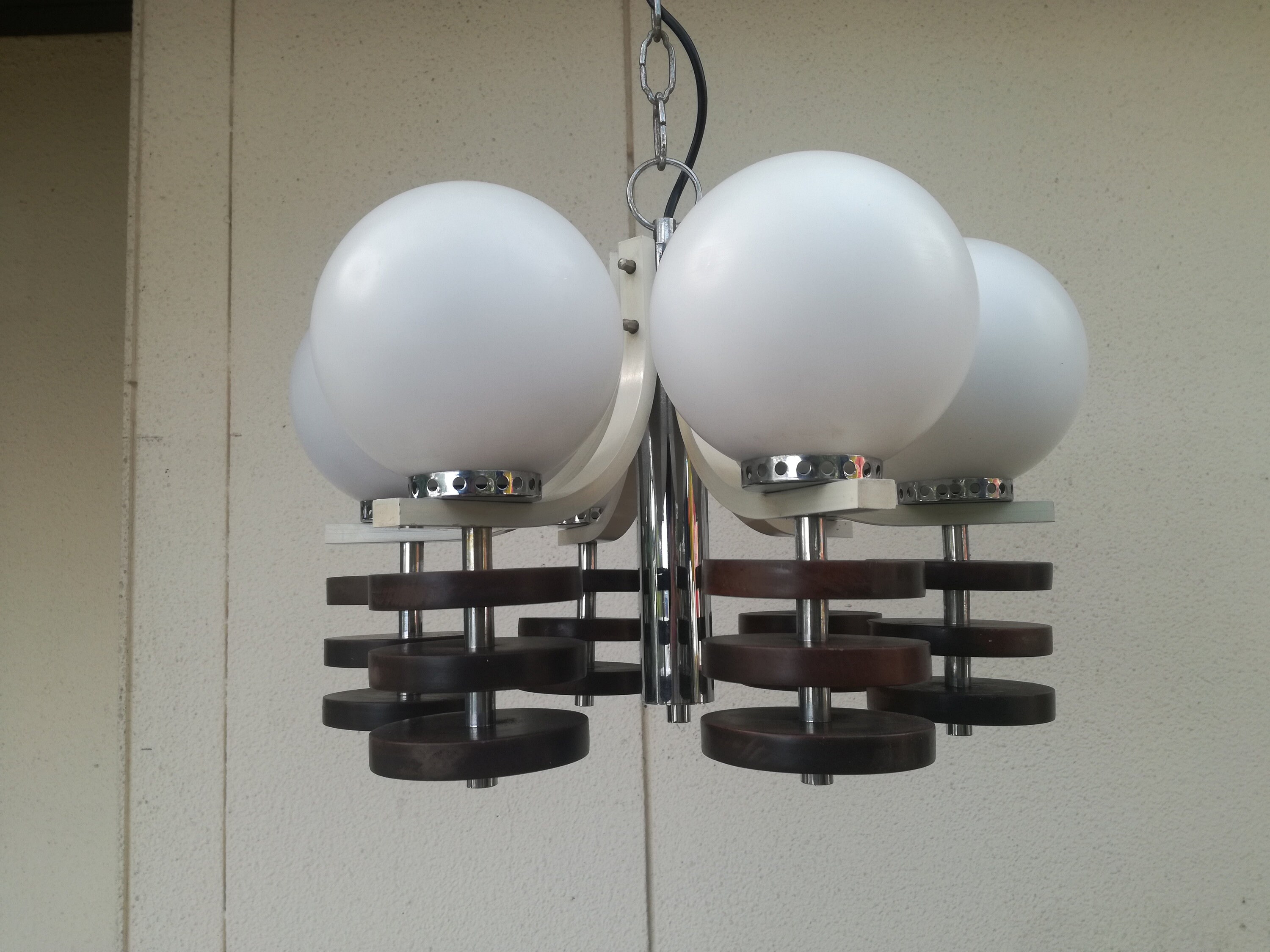 70s Space Age Chandelier / Vintage Ceiling Lamp / Modernist - Etsy