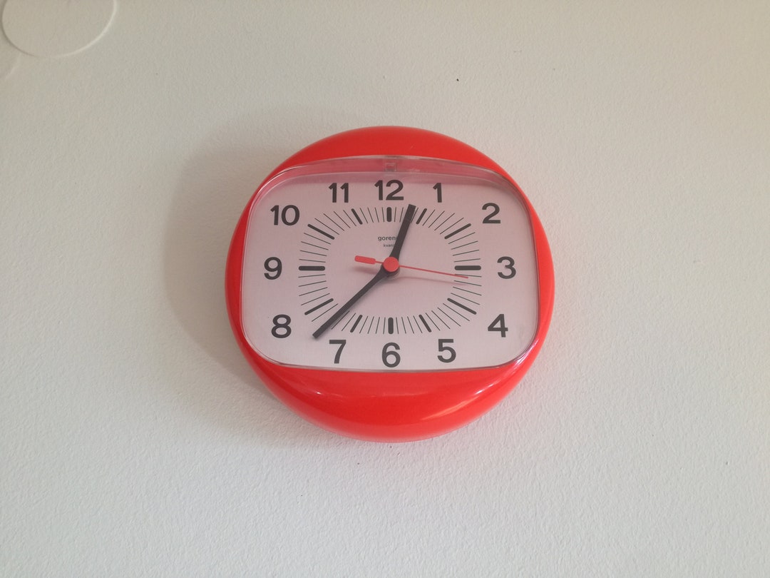 Orange Space Age Capsule Wall Clock Gorenje Yugoslavia / 70s Bubble ...